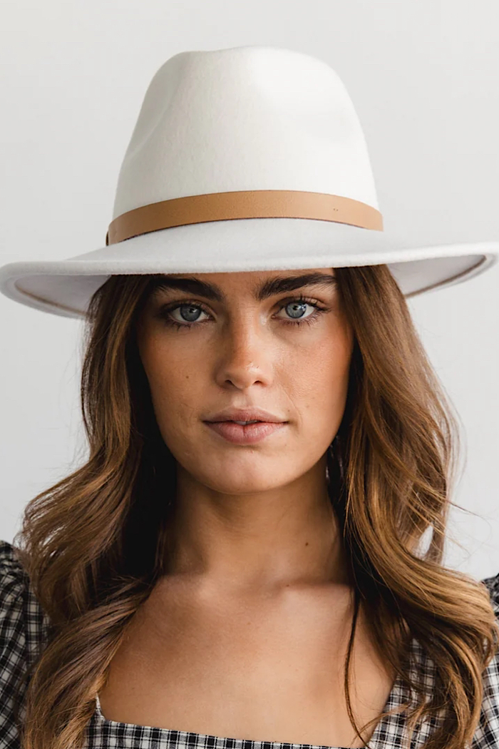 PARKER FEDORA - WHITE – Mickelloo
