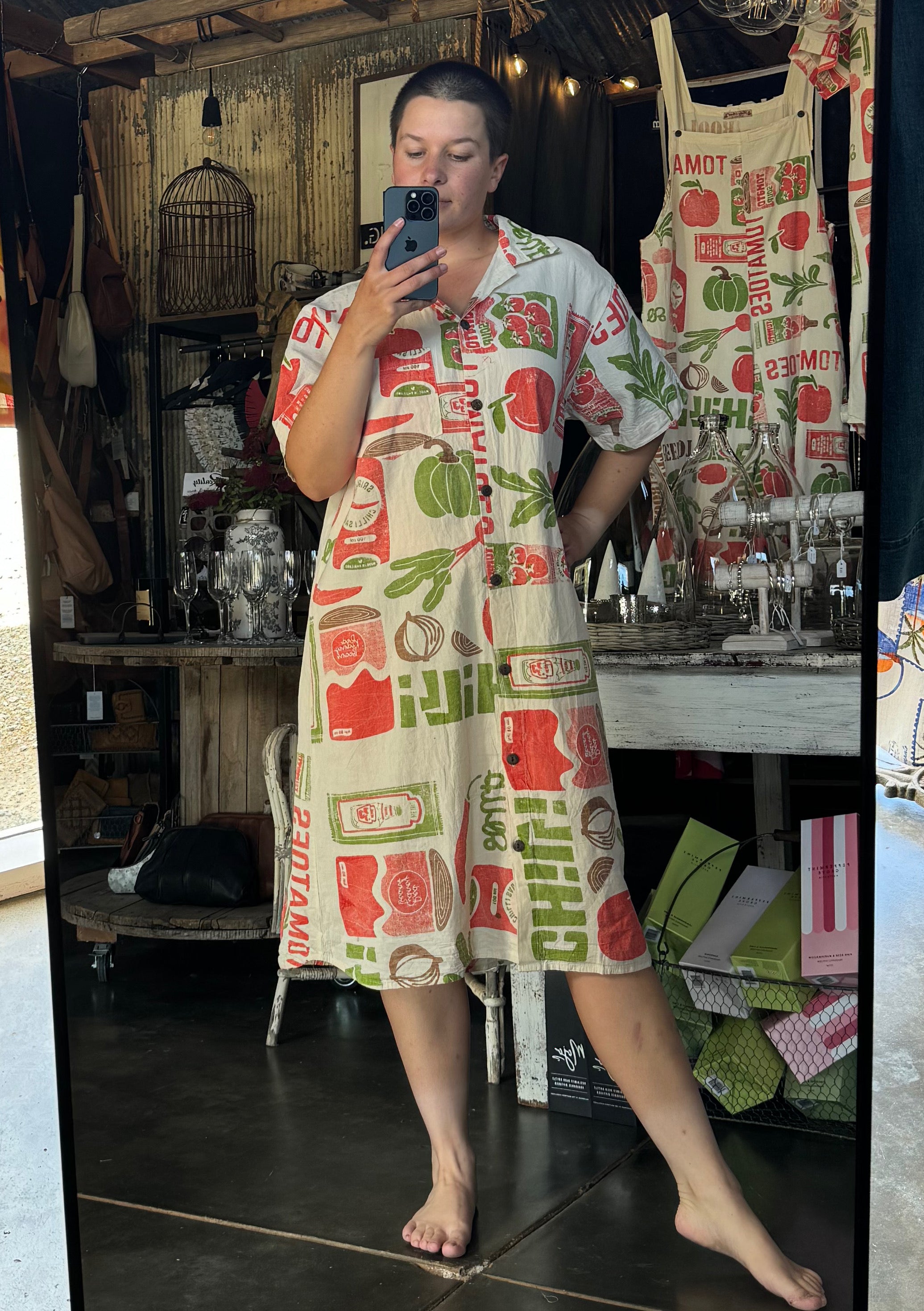 SRIRACHA SHIRT DRESS – Mickelloo