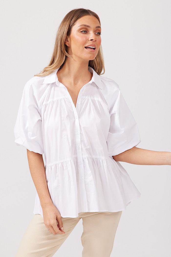 HOPE TOP - WHITE – Mickelloo