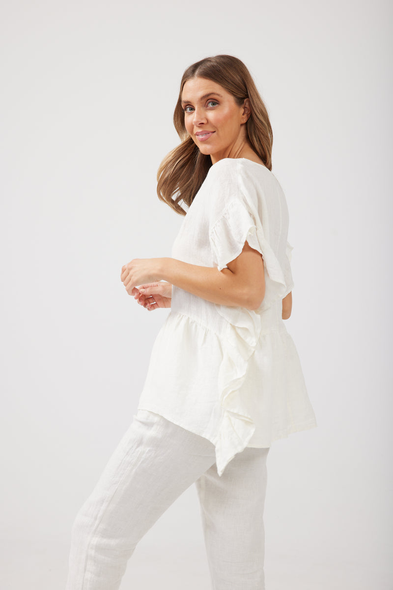LAYLA TOP - WHITE – Mickelloo