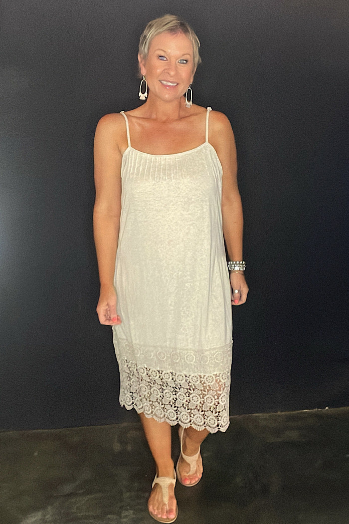 MARISOL LACE EDGED SLIP DRESS – Mickelloo