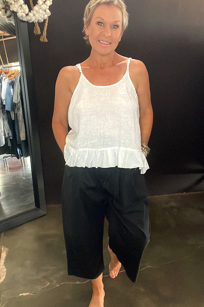 REMY PANTS - COTTON TWILL - BLACK – Mickelloo