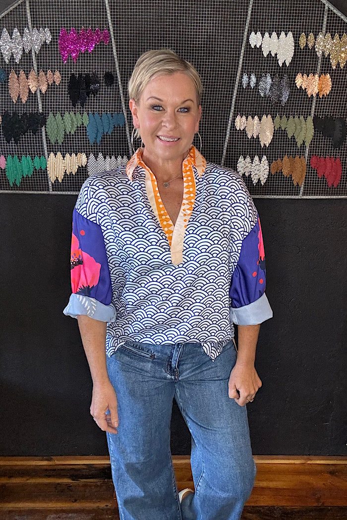 SUZY SHIRT - BLEEDING HEART – Mickelloo