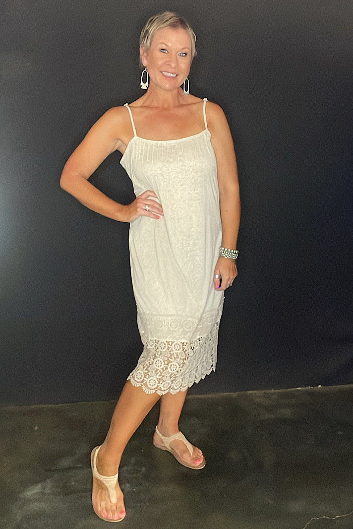MARISOL LACE EDGED SLIP DRESS – Mickelloo