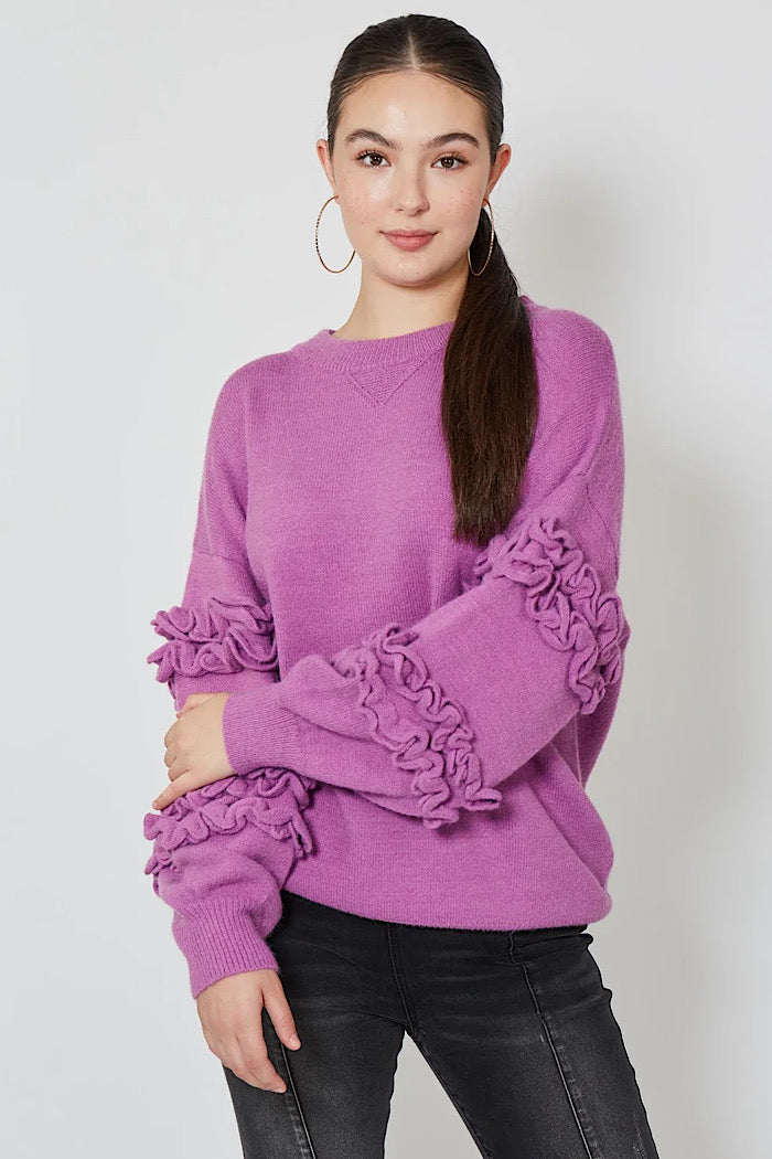 GARLAND RUFFLE JUMPER - LILAC - FINAL CLEARANCE – Mickelloo